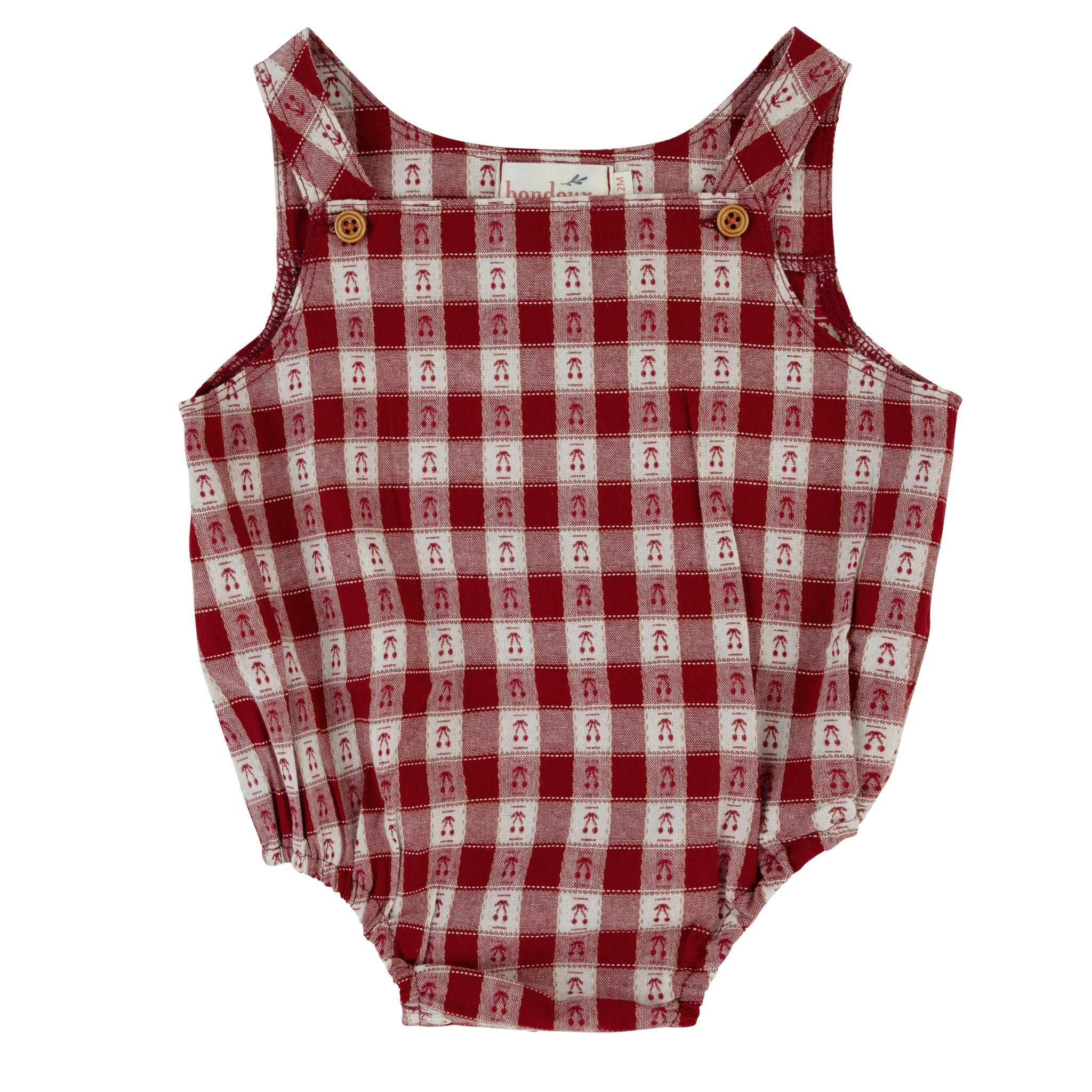 Cherry Romper-Red – Bondoux Bebe