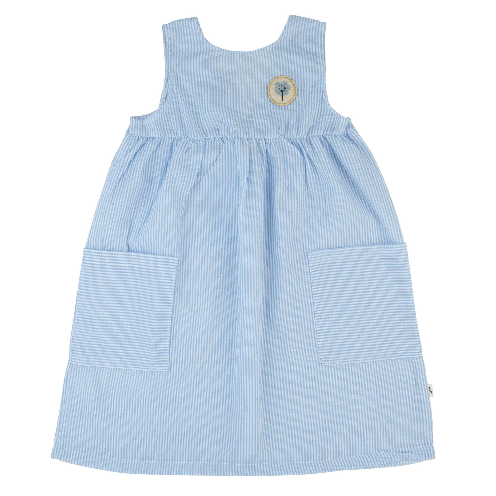 Seersucker Jumper-Blue – Bondoux Bebe